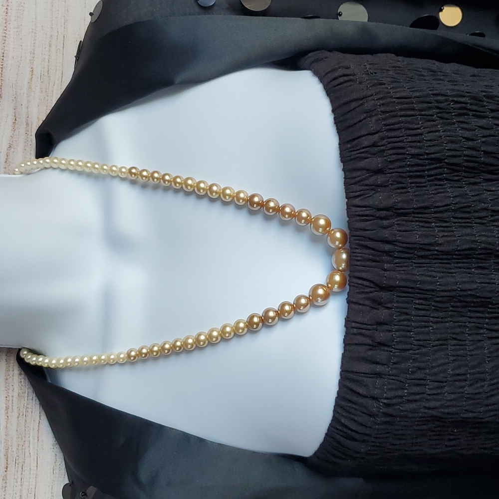 Vintage 1950's Marvella Pearl Necklace & Earrings Set - Gem